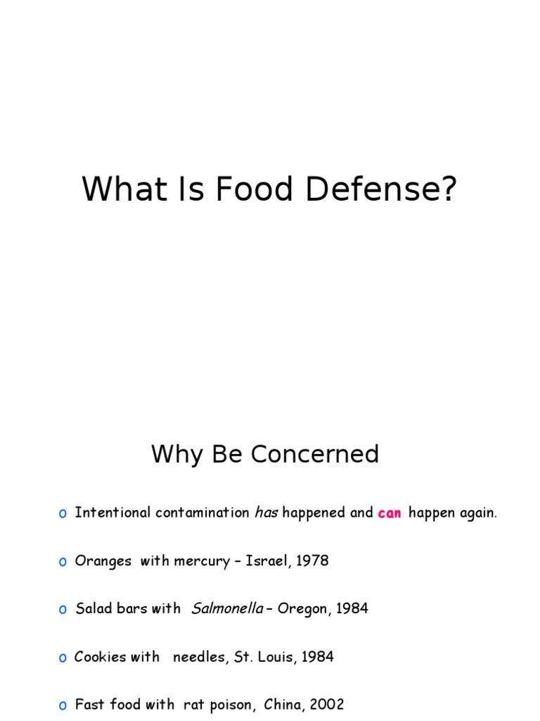 Food Defense | PDF | Incident Management | Security
