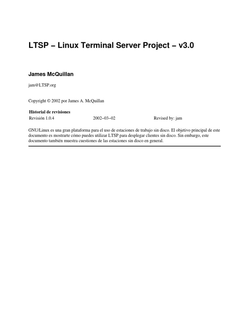LTSP Linux Terminal Server Project v3.0 | PDF