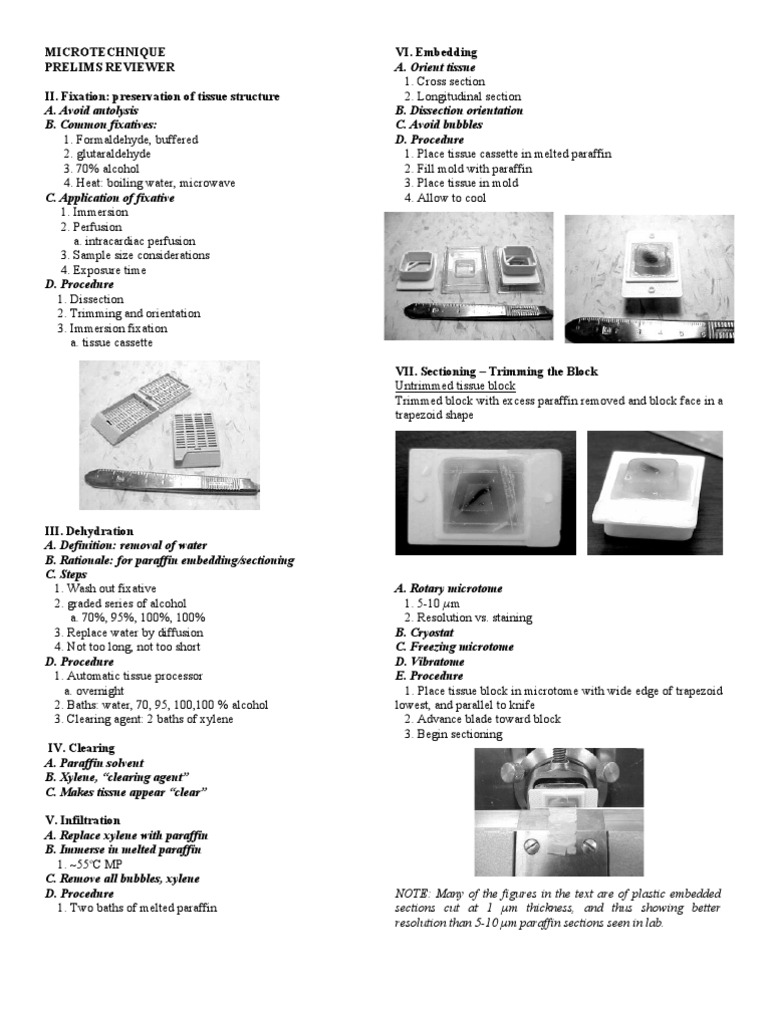 Micro Technique | PDF | Fixation (Histology) | Staining