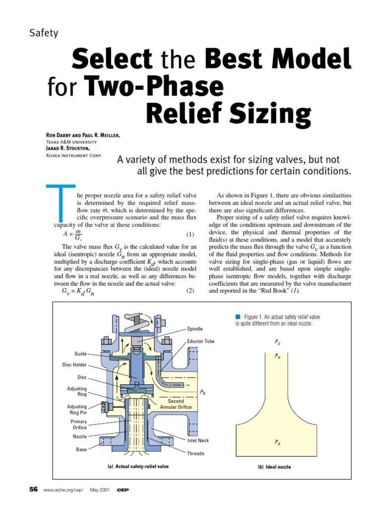 Two Phase Relief Sizing | PDF | Gases | Density