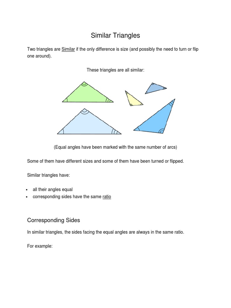 14 Similar Triangles | PDF | Teaching Methods & Materials | Science ...