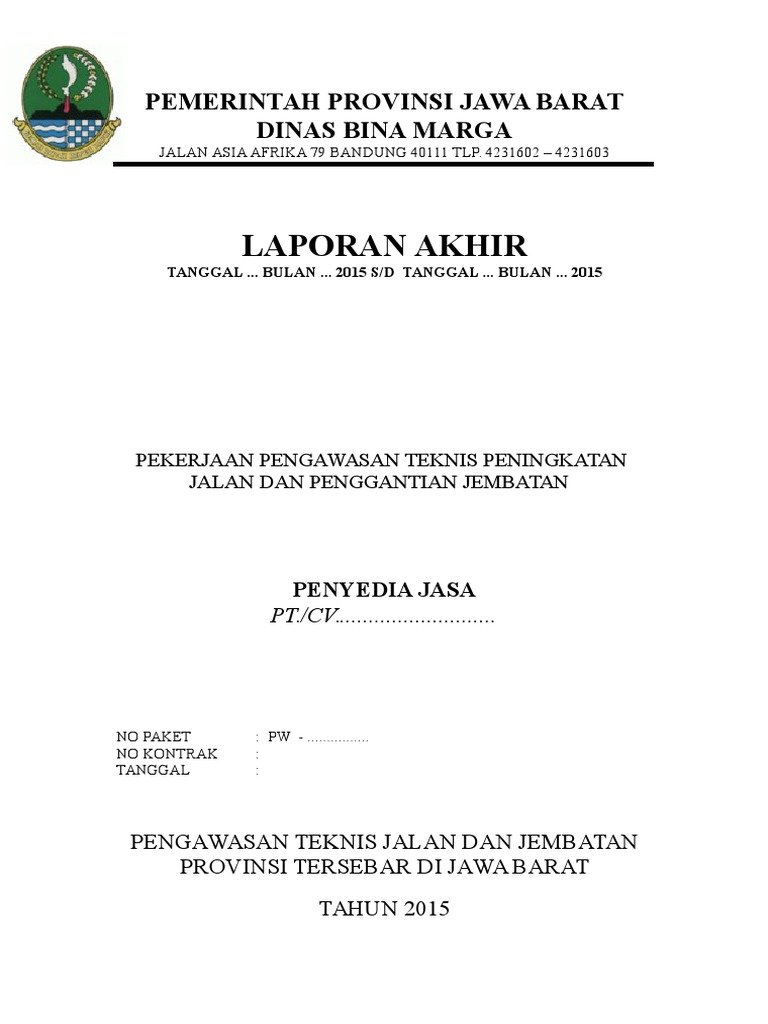 Format Laporan Akhir | PDF