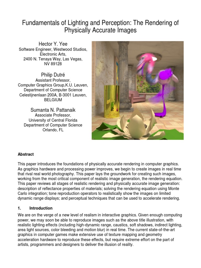 Fundamental of Rendering | PDF | Rendering (Computer Graphics ...