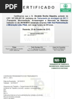 Modelo - Certificado de NR 12 | PDF
