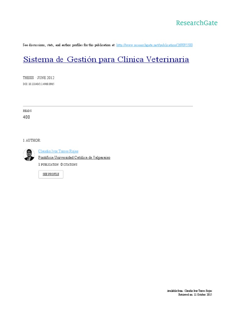 Sistema de Veterinaria Mysql | PDF | Lenguaje de modelado unificado ...