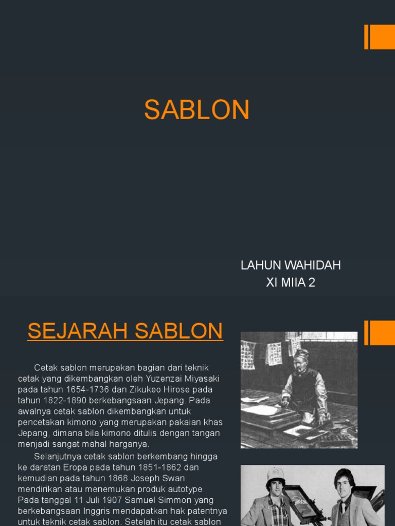 Sablon | PDF