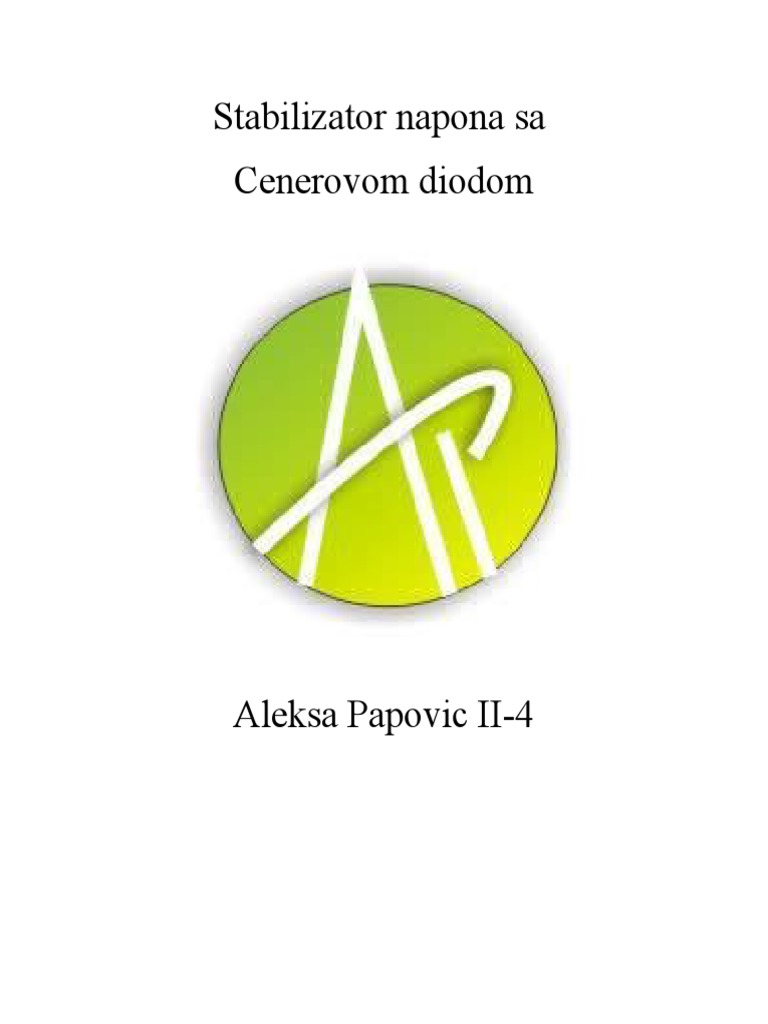 Stabilizator Napona Sa Cenerovom Diodom | PDF