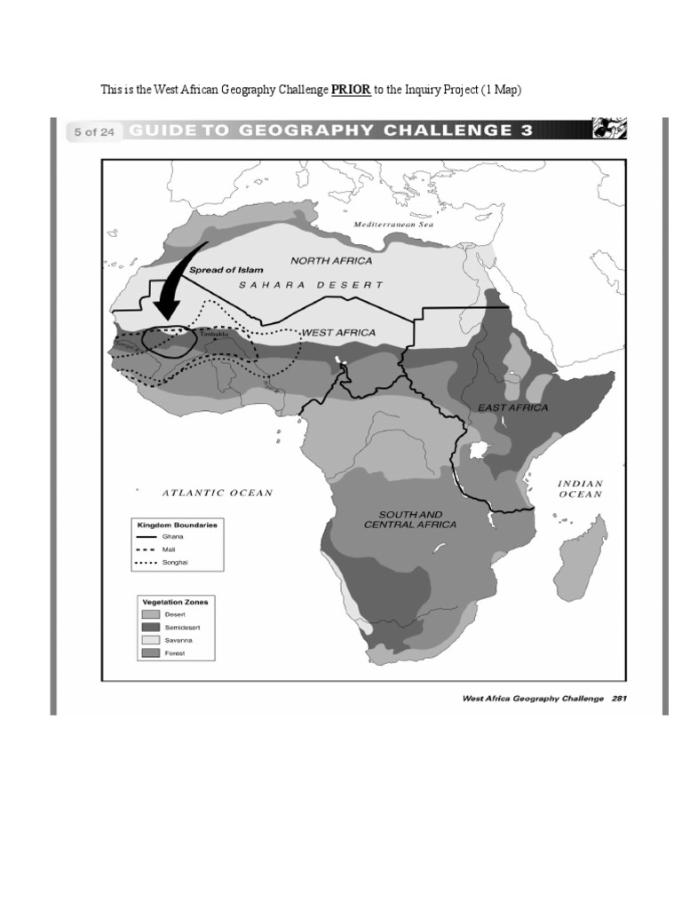 West African Geography Challenge | PDF