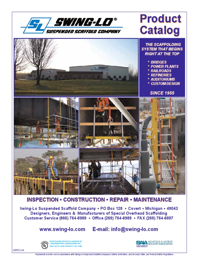 Swing Lo 2012 Product Book | Download Free PDF | Scaffolding | Truss