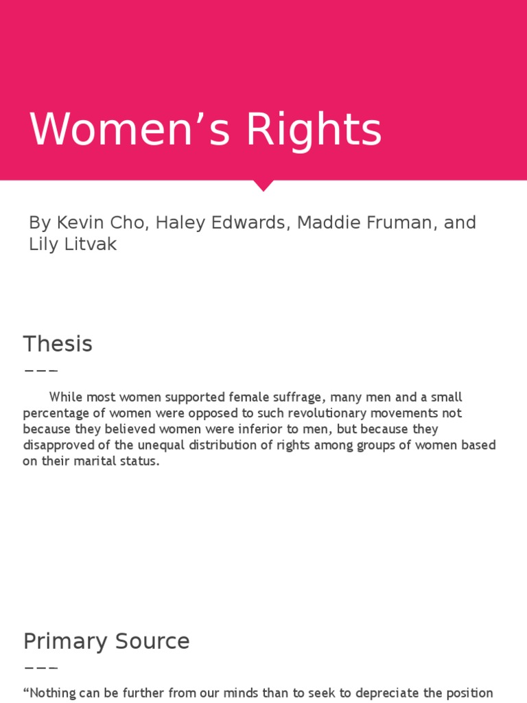 Womens Suffrage | PDF