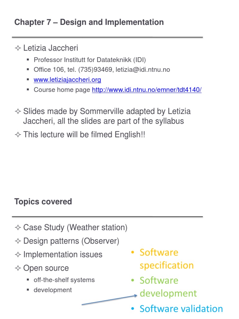 Ch7 Design and Implementation | PDF | Source Code | Computer Programming