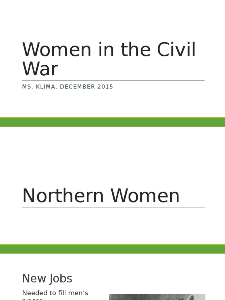 Women's Roles During the Civil War | PDF | Self-Improvement