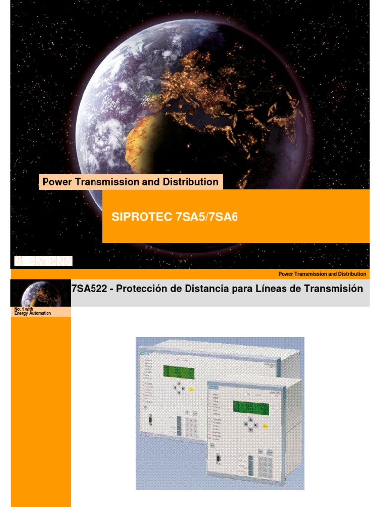 Protección de Distancia SIPROTEC 7SA522 | PDF | Relé | Ingeniería ...