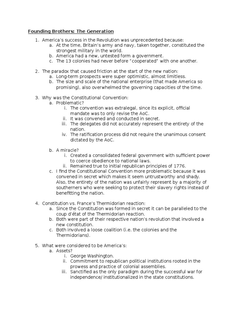 Founding Brothers Prologue | PDF | Thomas Jefferson | George Washington