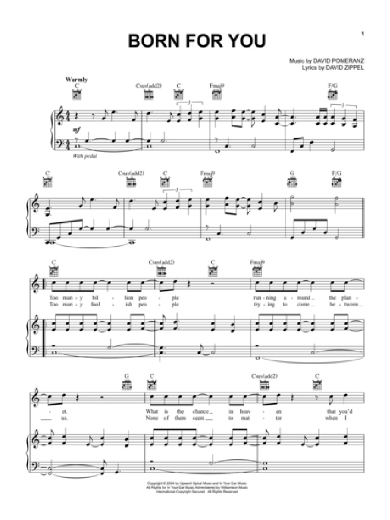 Born For You (Sample 3 Pages) | PDF