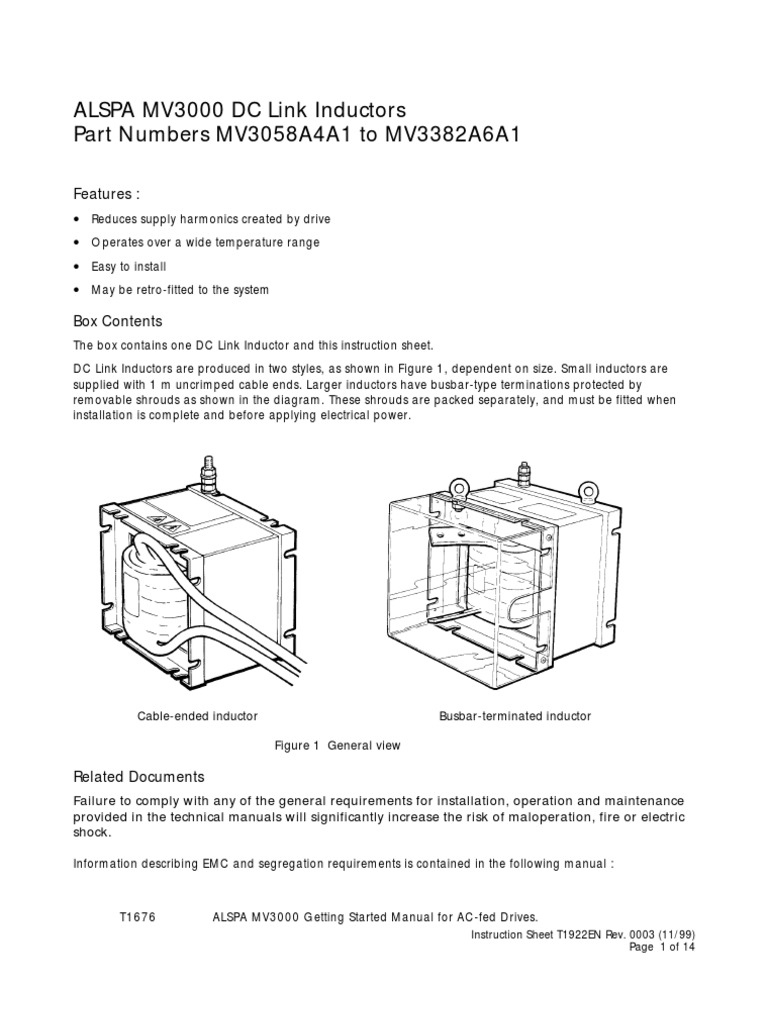 DC Link Inductors | PDF | Direct Current | Inductor