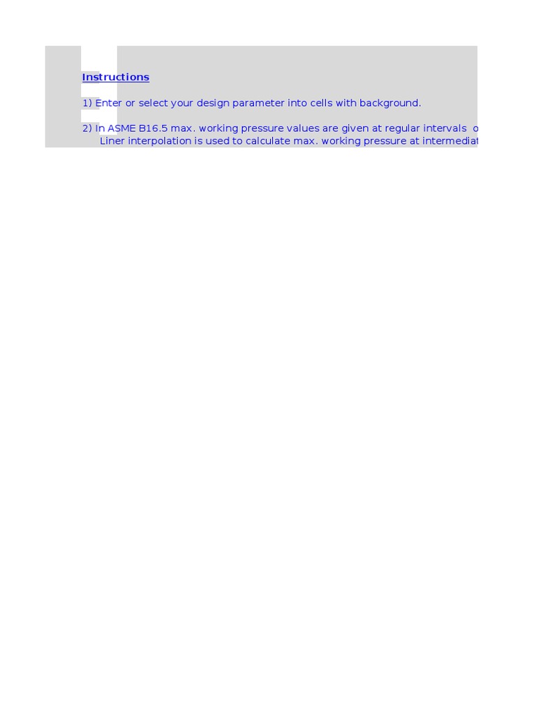 ASME B16.5 Flange Rating Guide | PDF