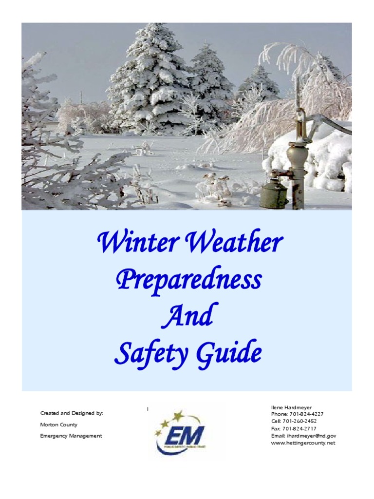 Winter Weather Safety Preparedness Guide | PDF | Hypothermia | Influenza