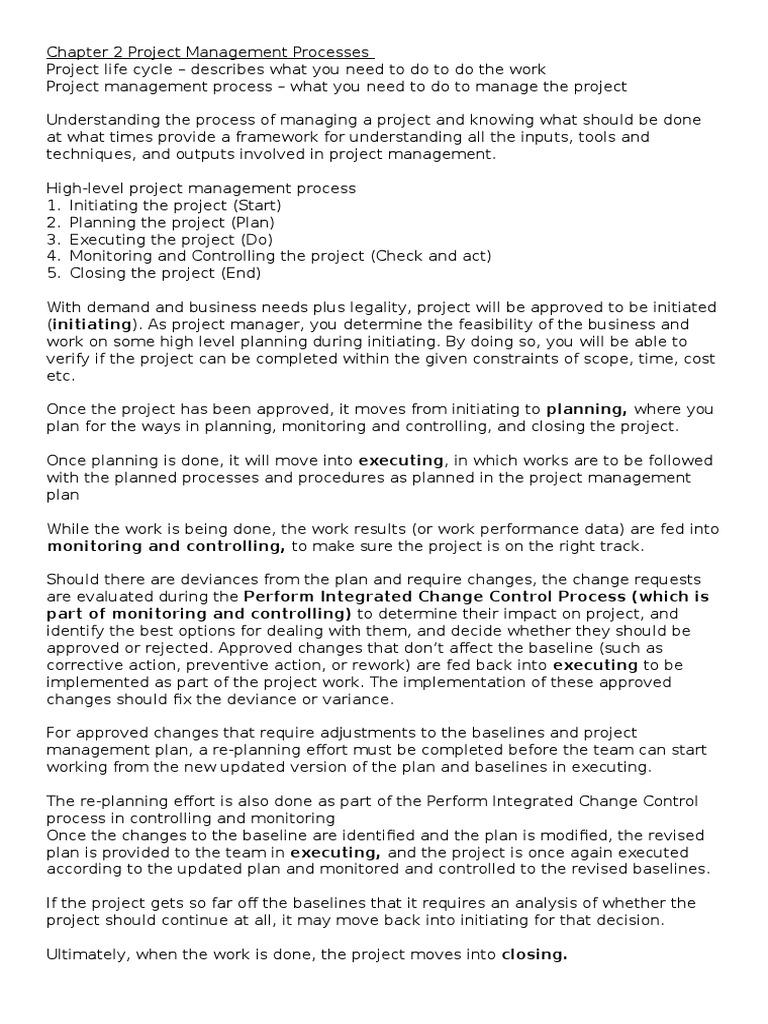 PMP Chapter 2 Project Management | PDF | Feasibility Study | Project ...