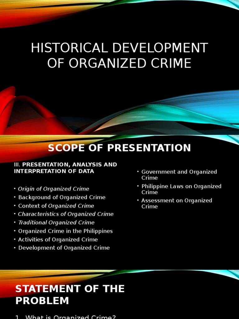 Historical Development of Organized Crime | PDF | Organized Crime ...