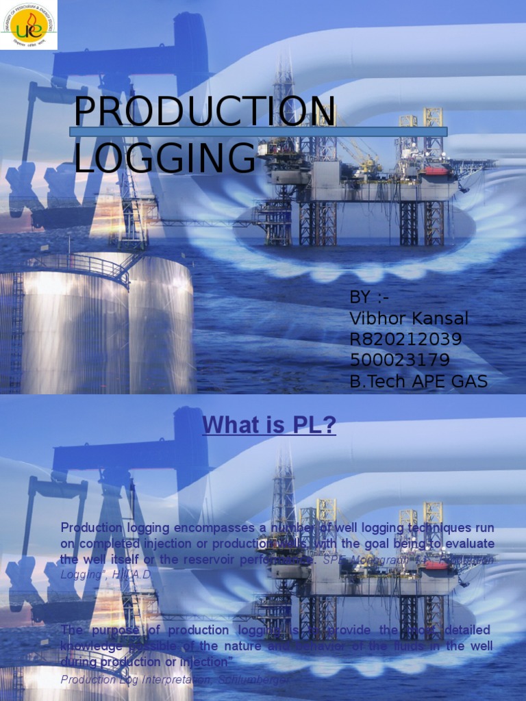 Production Logging (PL) Overview | PDF | Chemistry | Applied And ...