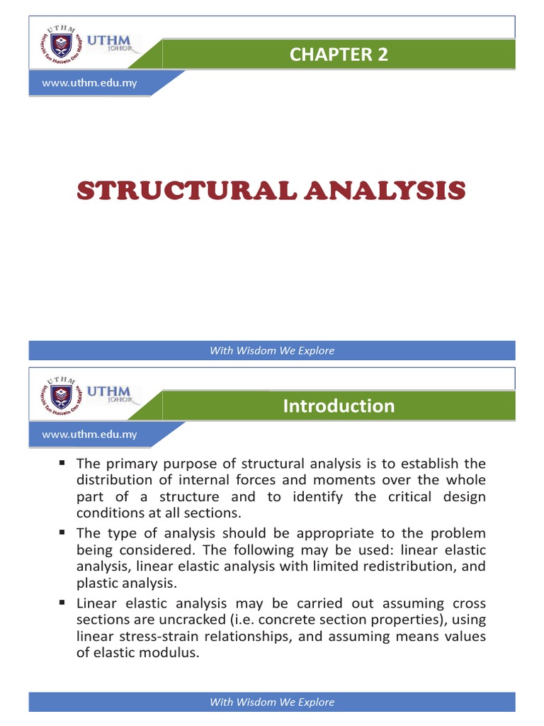 Chapter 2.0 - Structural Analysis | Download Free PDF | Bending | Materials