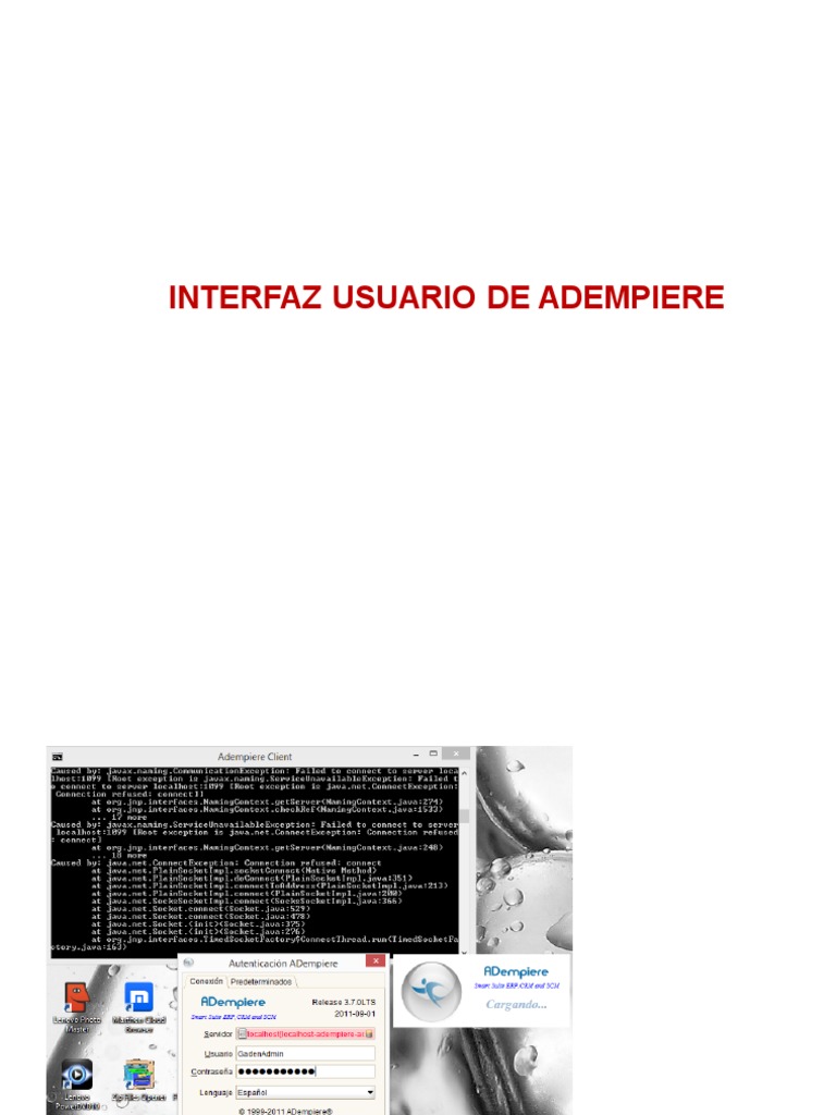 Interfaz de Usuario en ADempiere | PDF | Ventana (informática) | Software