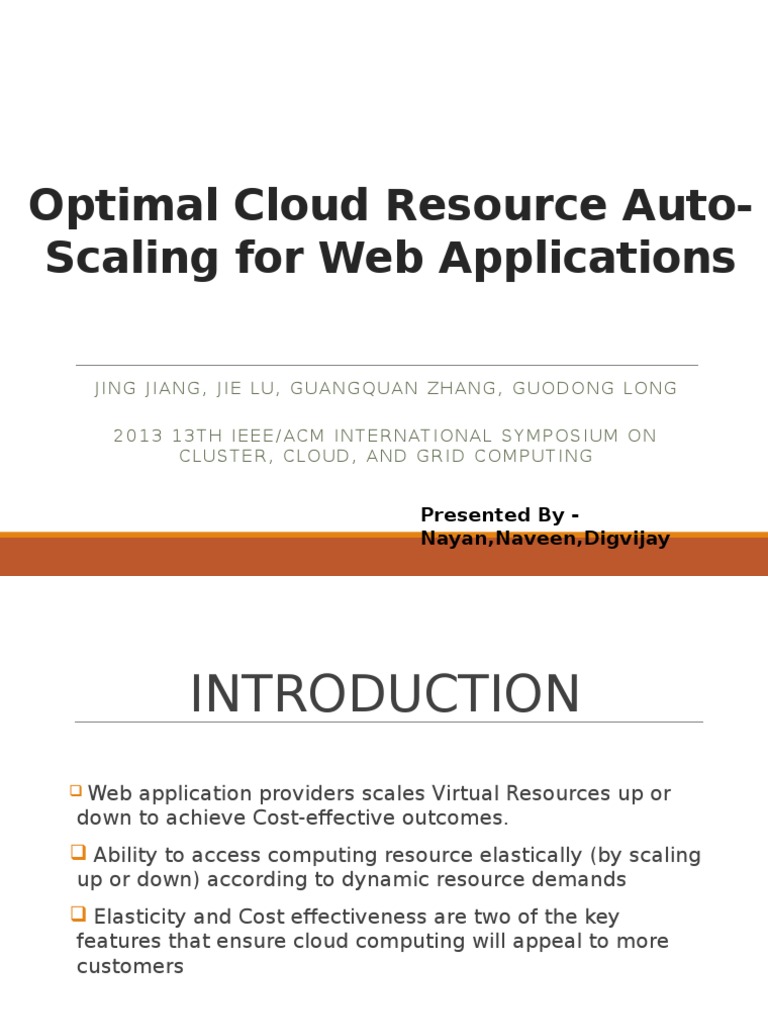 AutoScaling (ResearchPPT) | PDF | Cloud Computing | Prediction