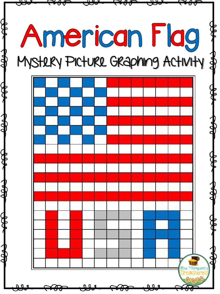 American Flag Us A Mystery Picture Graphing Activity | PDF | Games ...