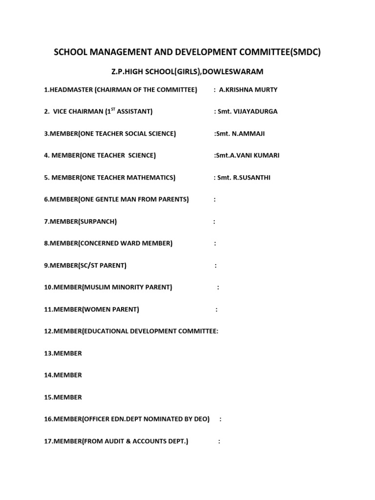 SMDC Members and Structure Overview | PDF