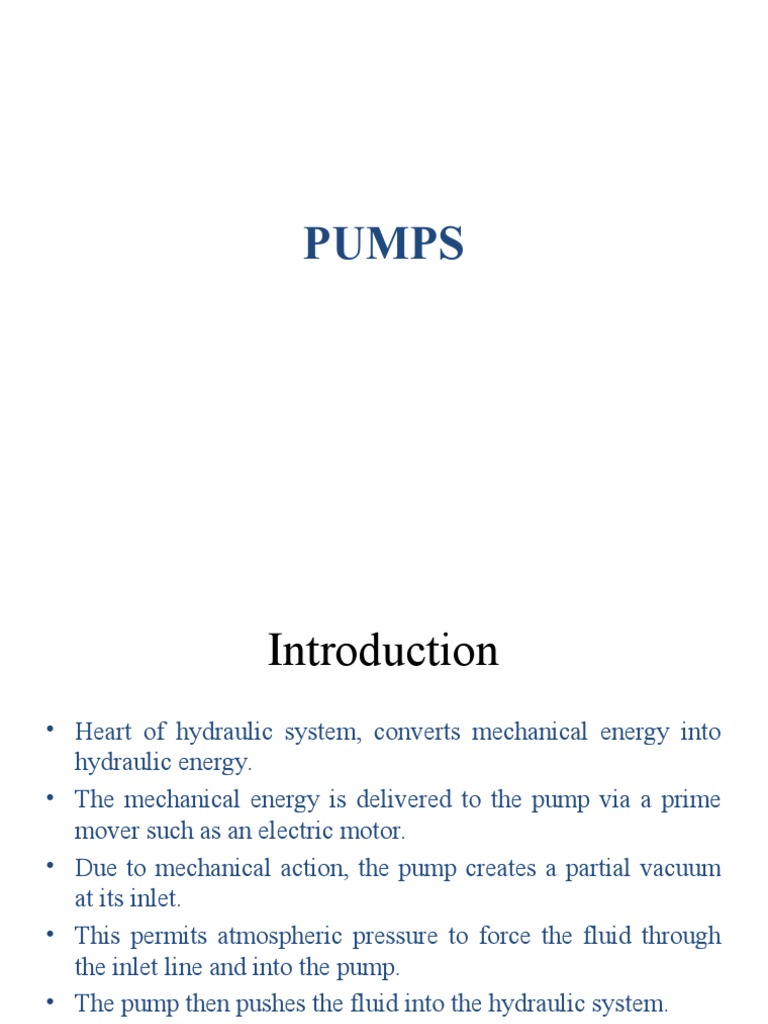 Pumps - Introduction | PDF | Pump | Gear