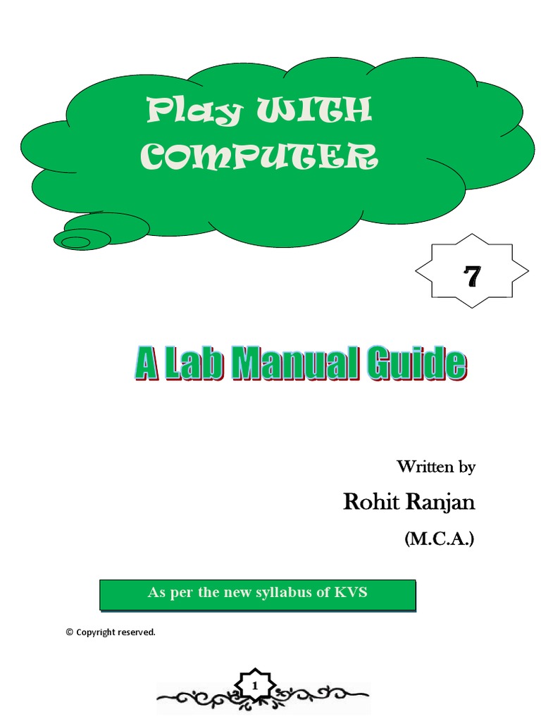 Lab Manual Computer Course For Class 7 (Based On KVS Latest Syllabus ...