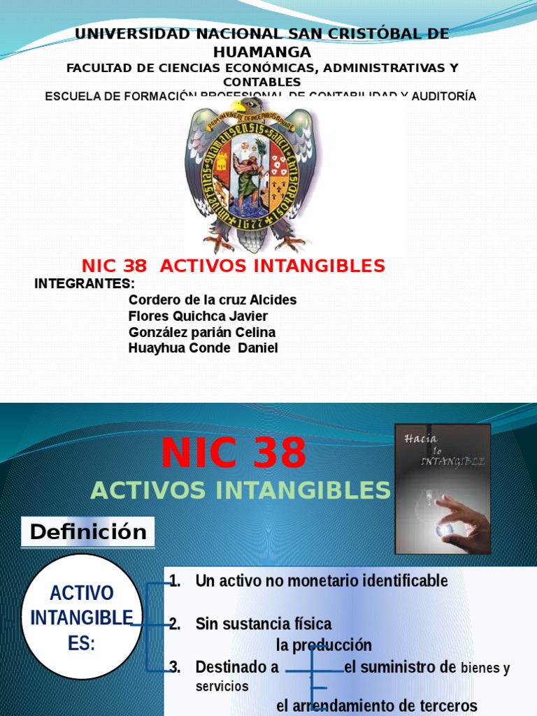 Exposicion Nic 38 Activos Intangibles | PDF | Beneficio (economía) | Activo intangible