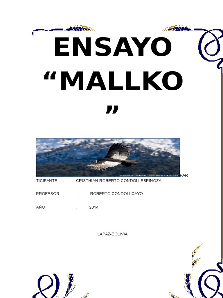 Análisis de la obra "Mallko" | PDF
