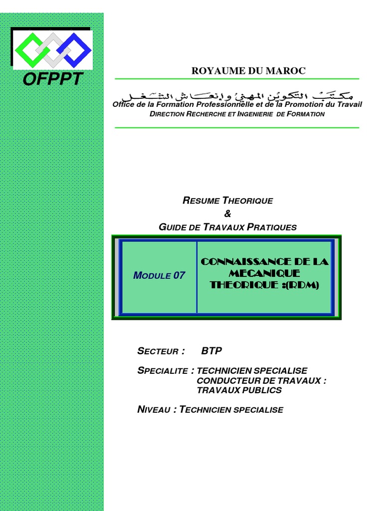 RDM : Guide de Mécanique Théorique | PDF | Résistance des matériaux ...