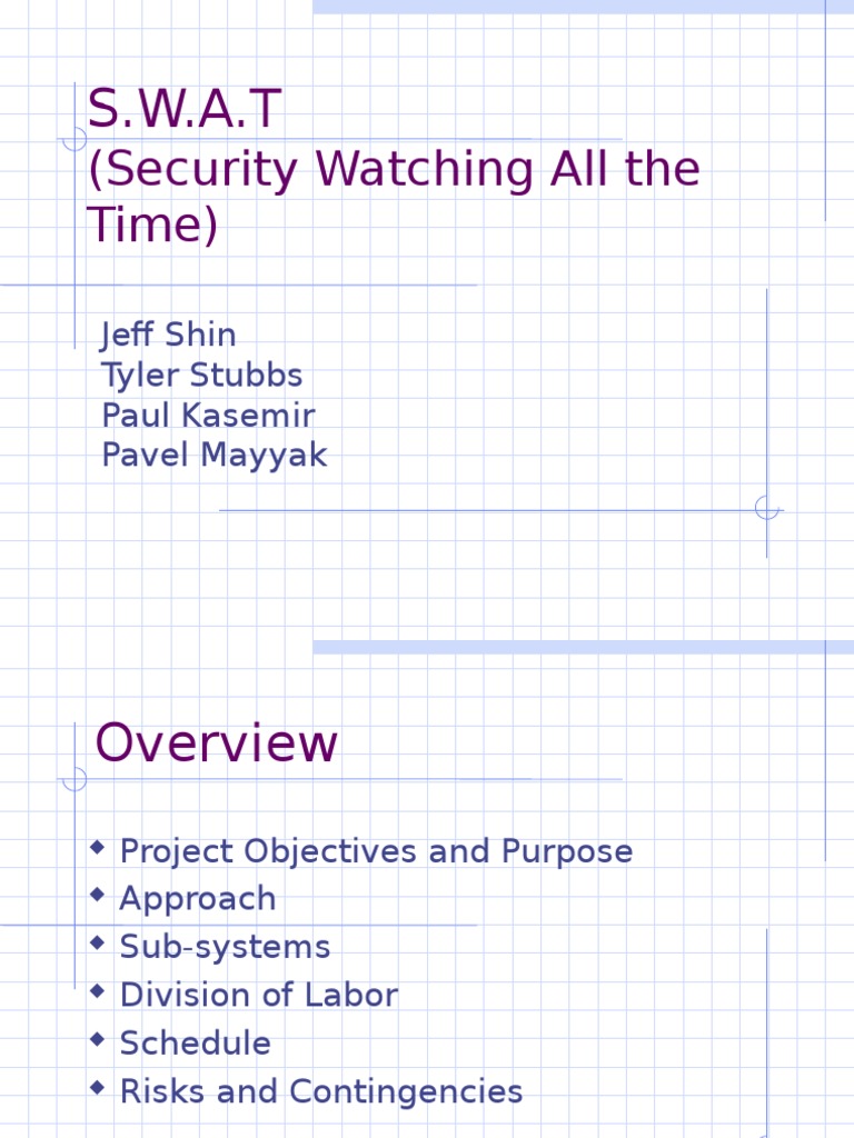 S.W.A.T: (Security Watching All The Time) | PDF | Wireless ...