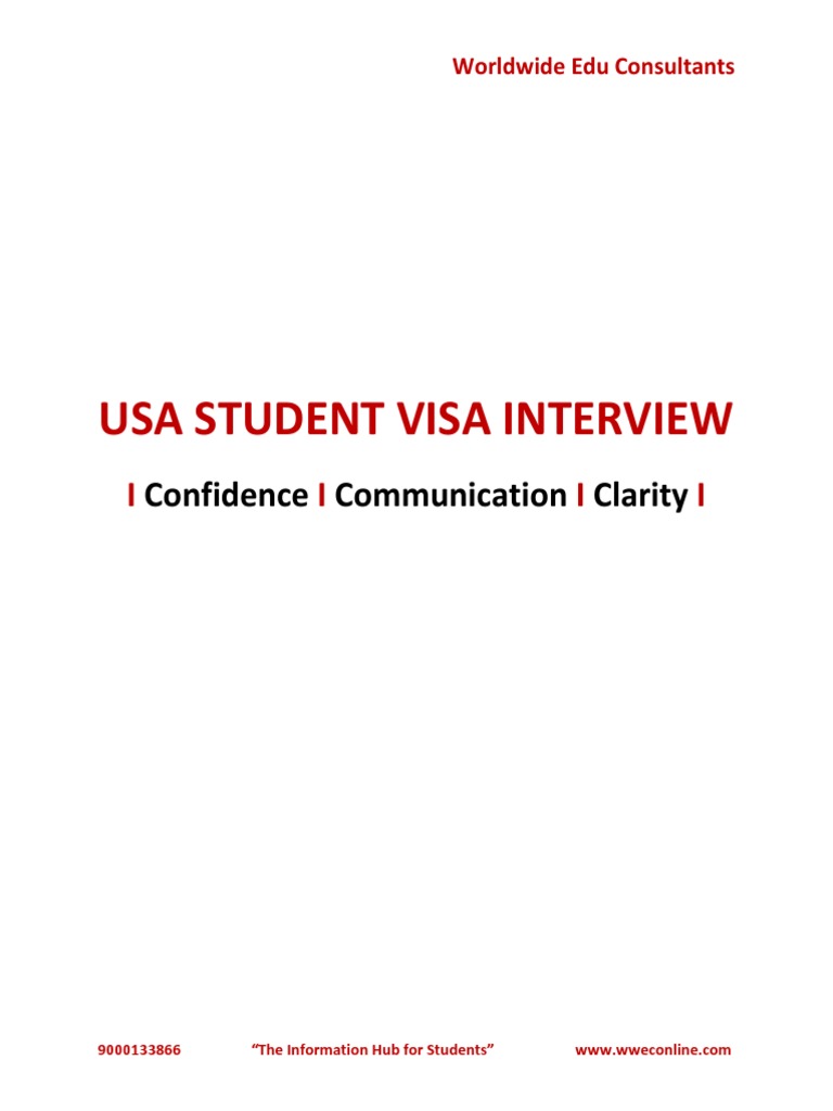 Usa Student Visa Interview | PDF | Suit (Clothing) | Body Language