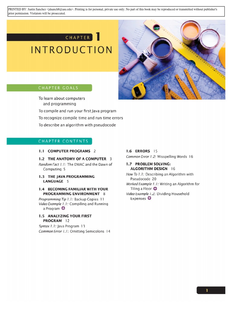 Java For Everyone 2e For Arizona State University | PDF