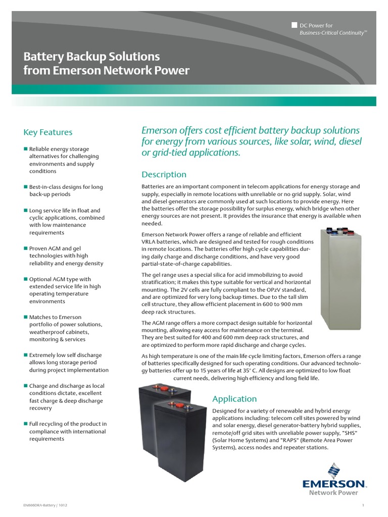 Battery Backup Solutions | PDF | Battery (Electricity) | Physical Universe