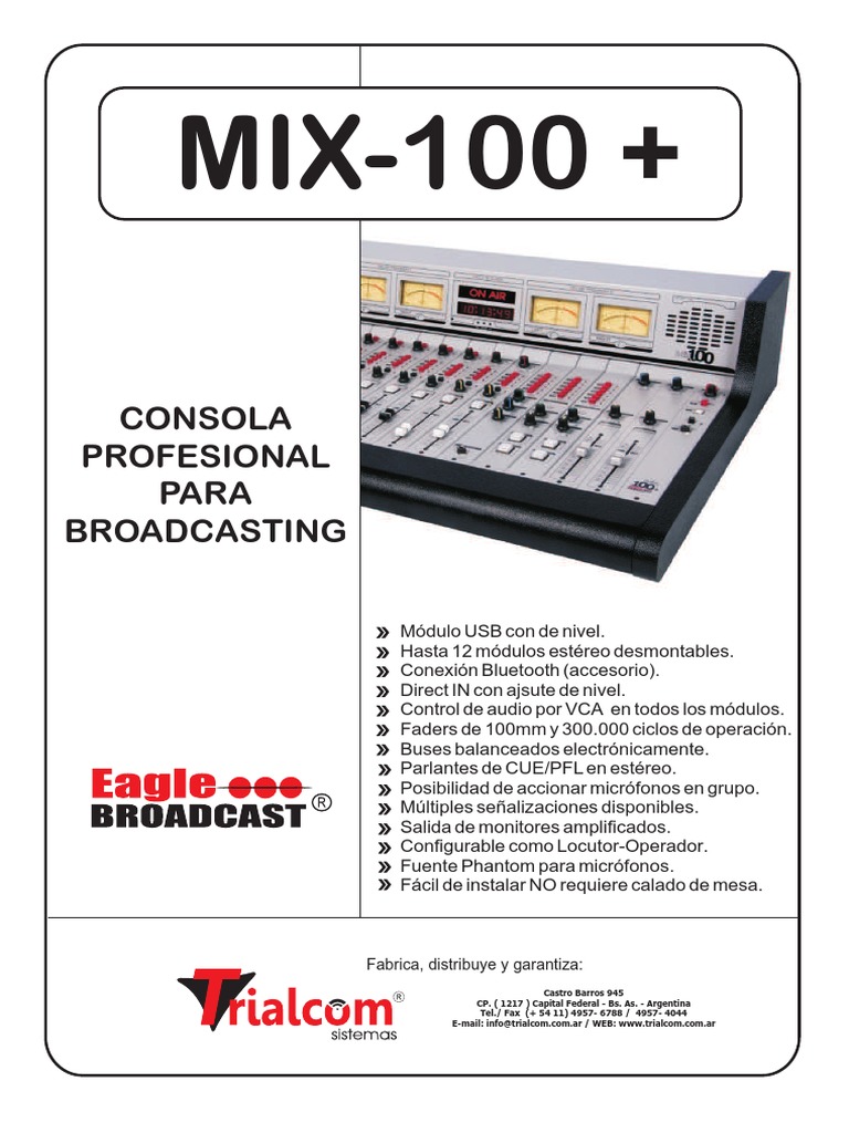 Guía completa de la consola de audio profesional MIX-100 ...