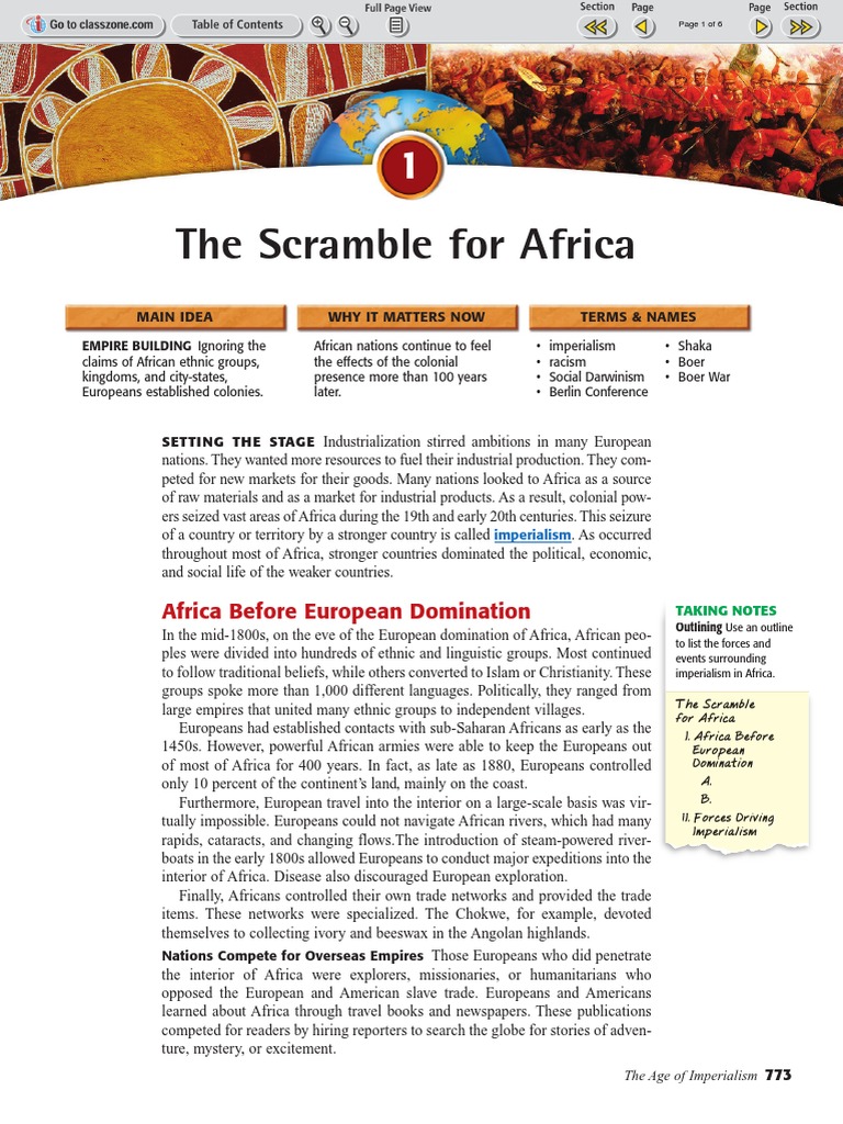 The Scramble For Africa | PDF | Zulu Kingdom | David Livingstone