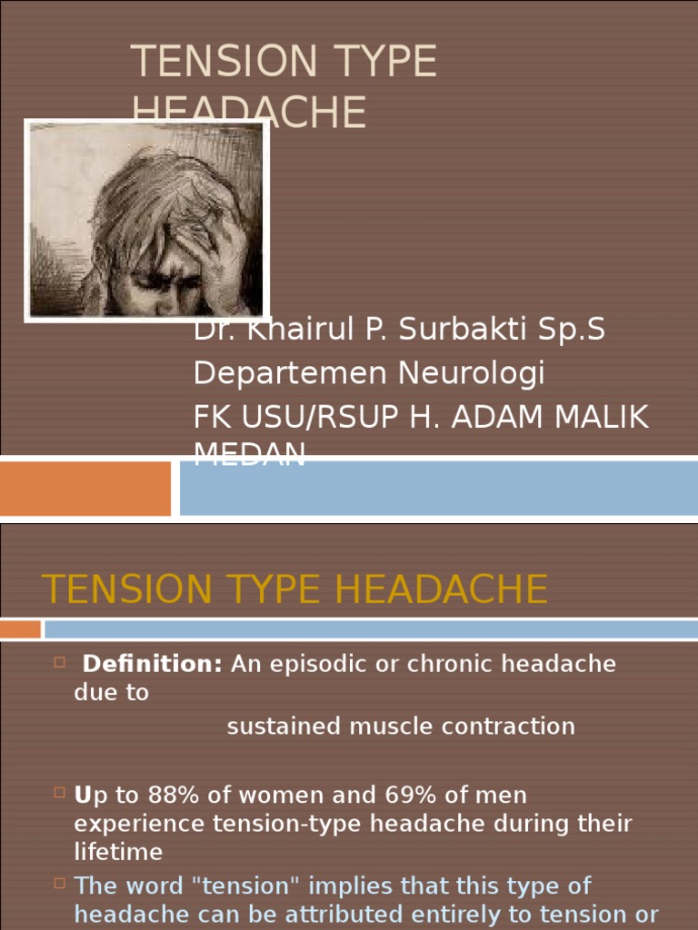 3. Tension Type Headache.ppt | Headache | Migraine