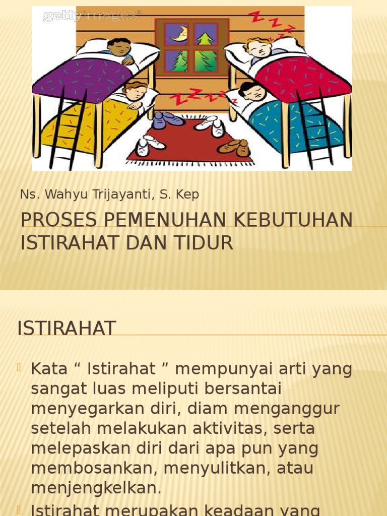 Proses Pemenuhan Kebutuhan Istirahat Dan Tidur | PDF | Sains & Matematika