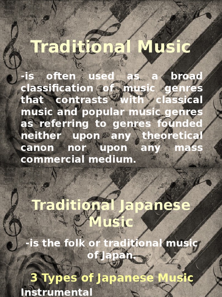 Traditional Music Ppt | Musical Instruments | Folk Music