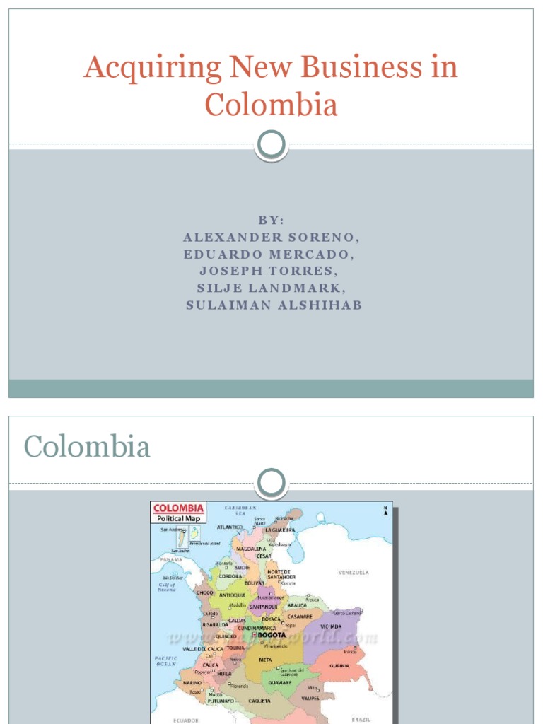Colombia Presentation Pdf Etiquette Colombia