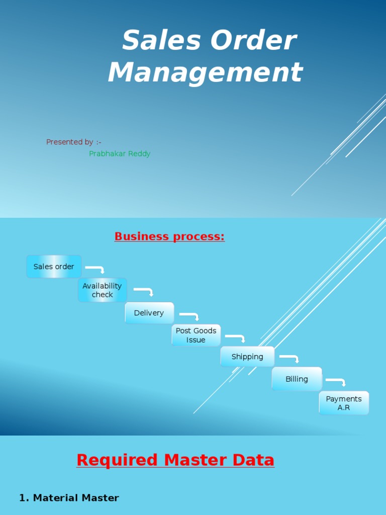 Sales Order Management | PDF