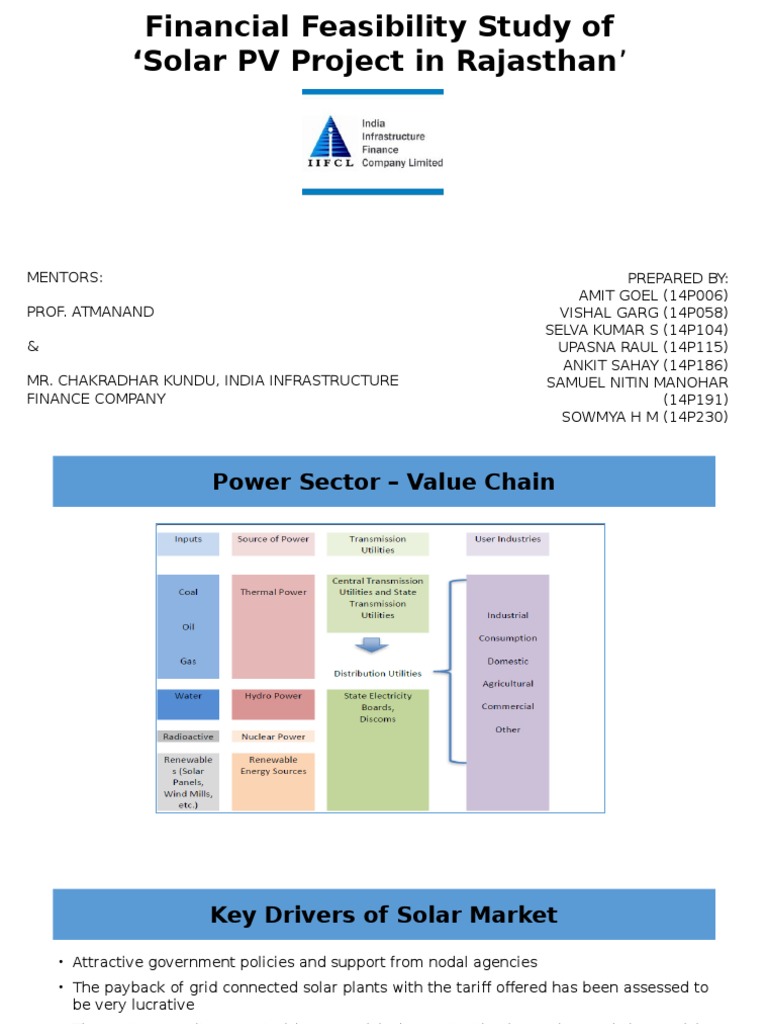 Financial Feasibility Study of ‘Solar PV Project(2) | Solar Power ...