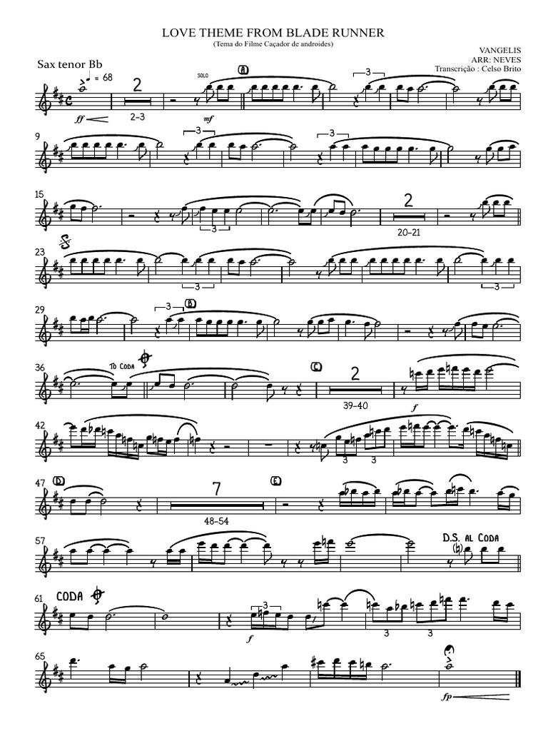 Sax Tenor Blade Runner