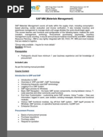 Sap MM Syllabus | PDF