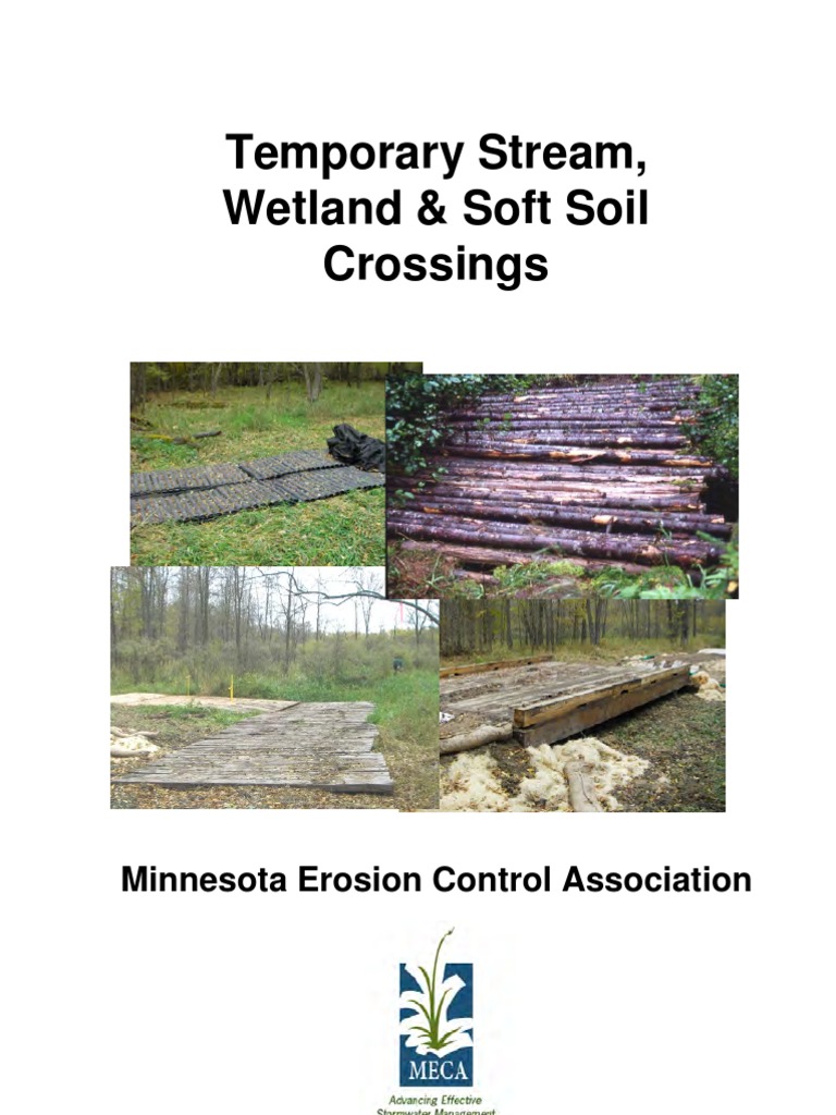Erosion and Sediment Control For Temporary Wetland and Stream Crossings ...